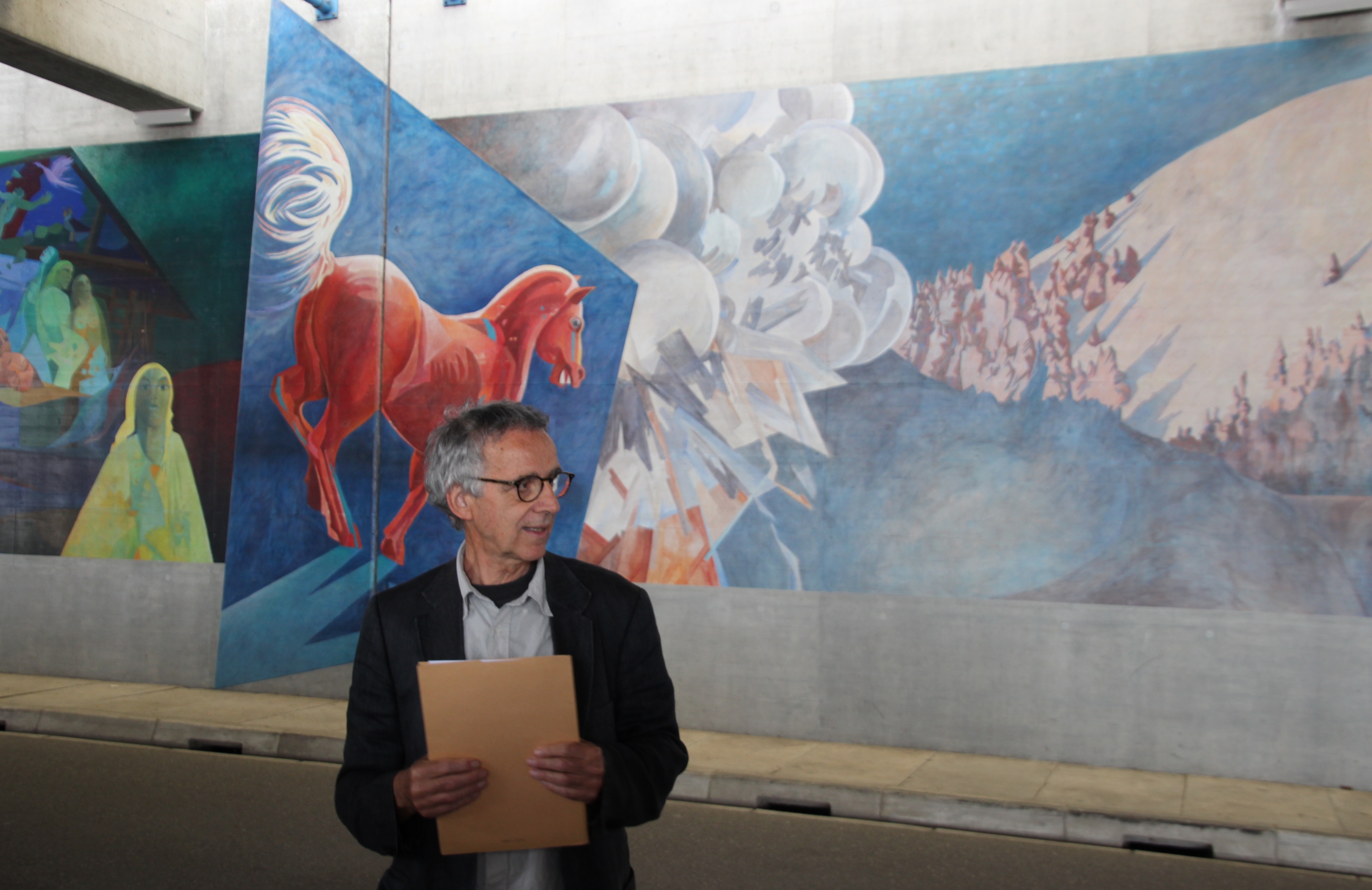 21 juillet 2018- Vernissage du Clou rouge pour le mur peint de la gare ...